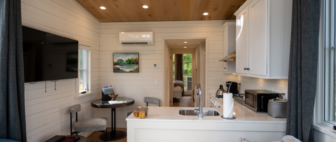 Salt Box Cozy Cabin Tiny Home – The Preserve